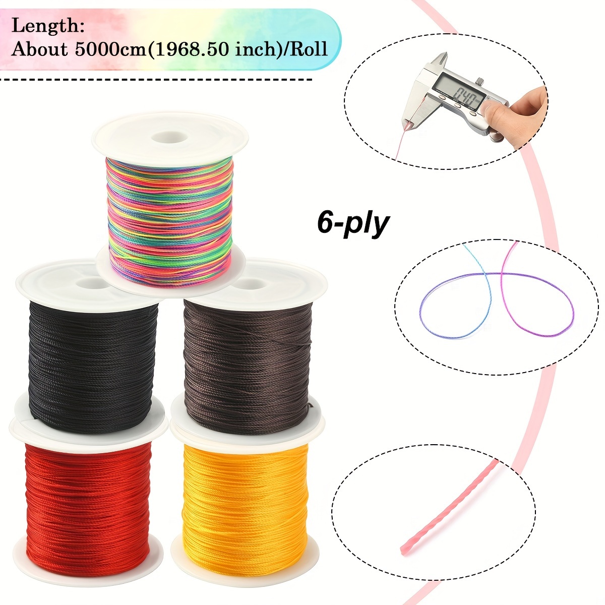 Encrypted Nylon Stock Line Diy Beading Weaving Wire Suitable - Temu ...