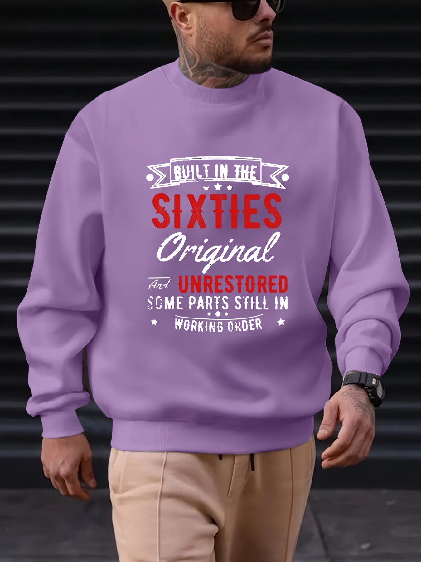 Built In Sixties.. Graphic Print Sweatshirt Long Sleeves - Temu Australia