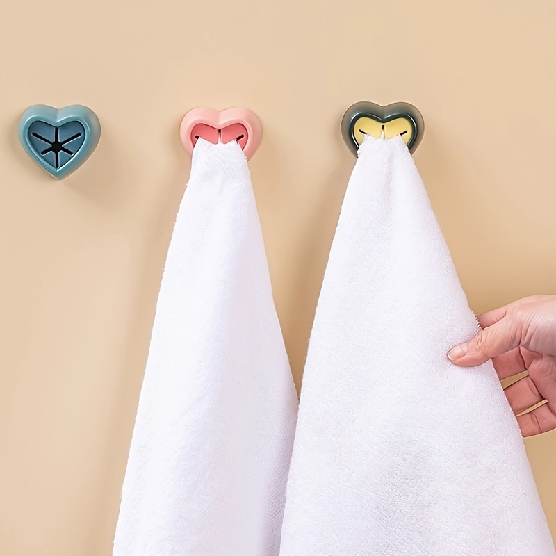Love Heart Shaped Towel Plug Kitchen Rag Plug Punch free - Temu Canada