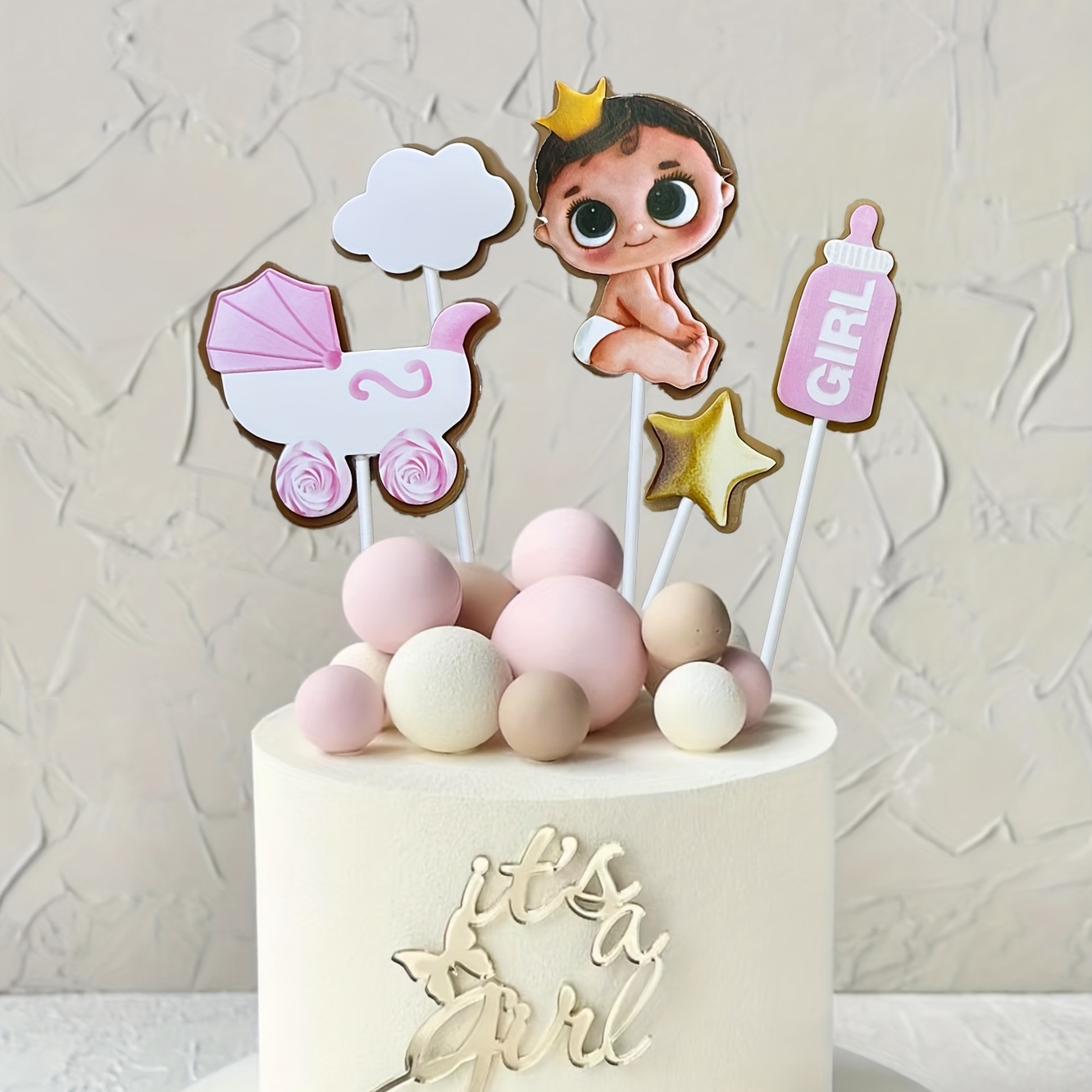 Cake Toppers Boys Girls Milk Bottle Carrier Cake Toppers - Temu New Zealand