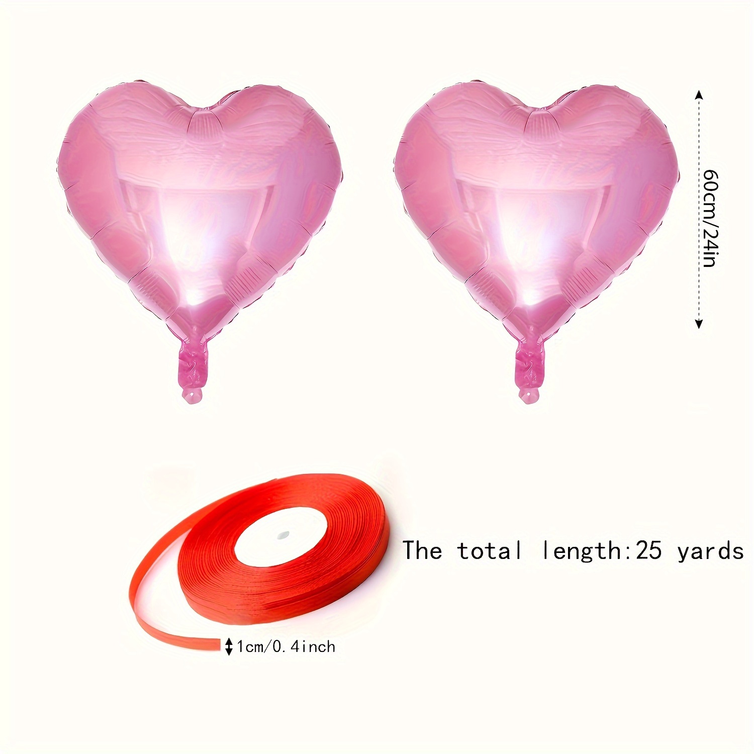 3pcs 32 Pulgadas Globos En Forma Corazón Rojos Papel - Temu Mexico