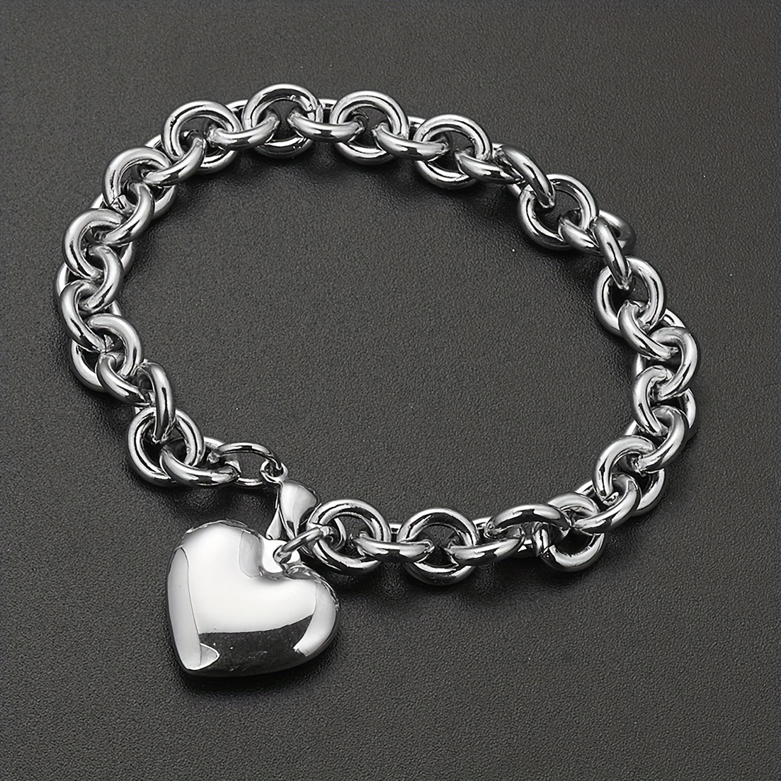 Fashionable Men's Silvery plated Hollow Heart Pendant - Temu United Kingdom