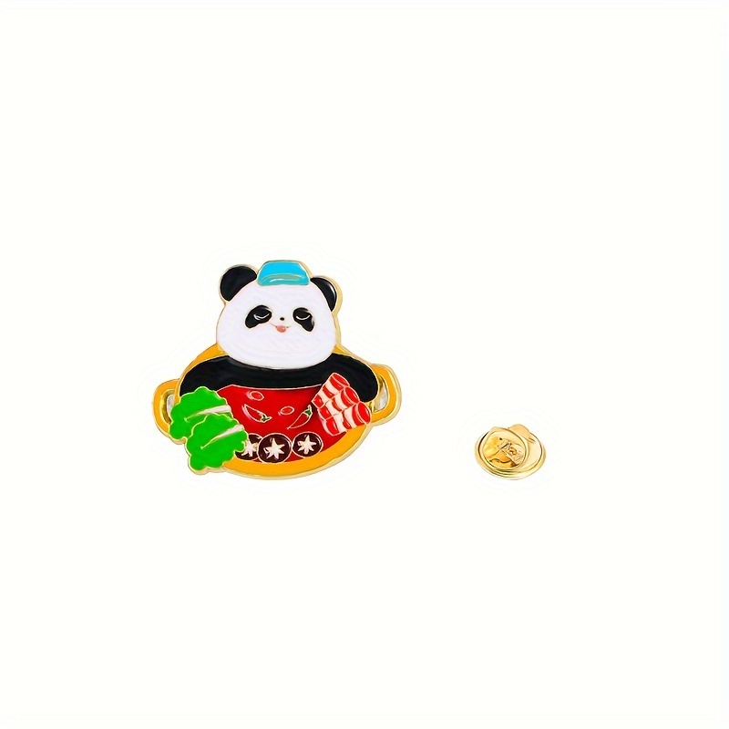 Hot Pot Panda Brooch Cute Animal Giant Panda Badge Clothing - Temu ...