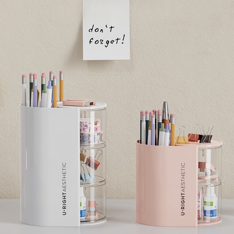 Desktop Rotating Storage Box Office Supplies A Pencil - Temu Ireland