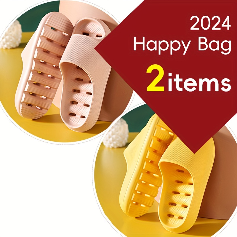 Mens Solid Eva Slides Non Slip Quick Drying Open Toe Slippers Indoor ...