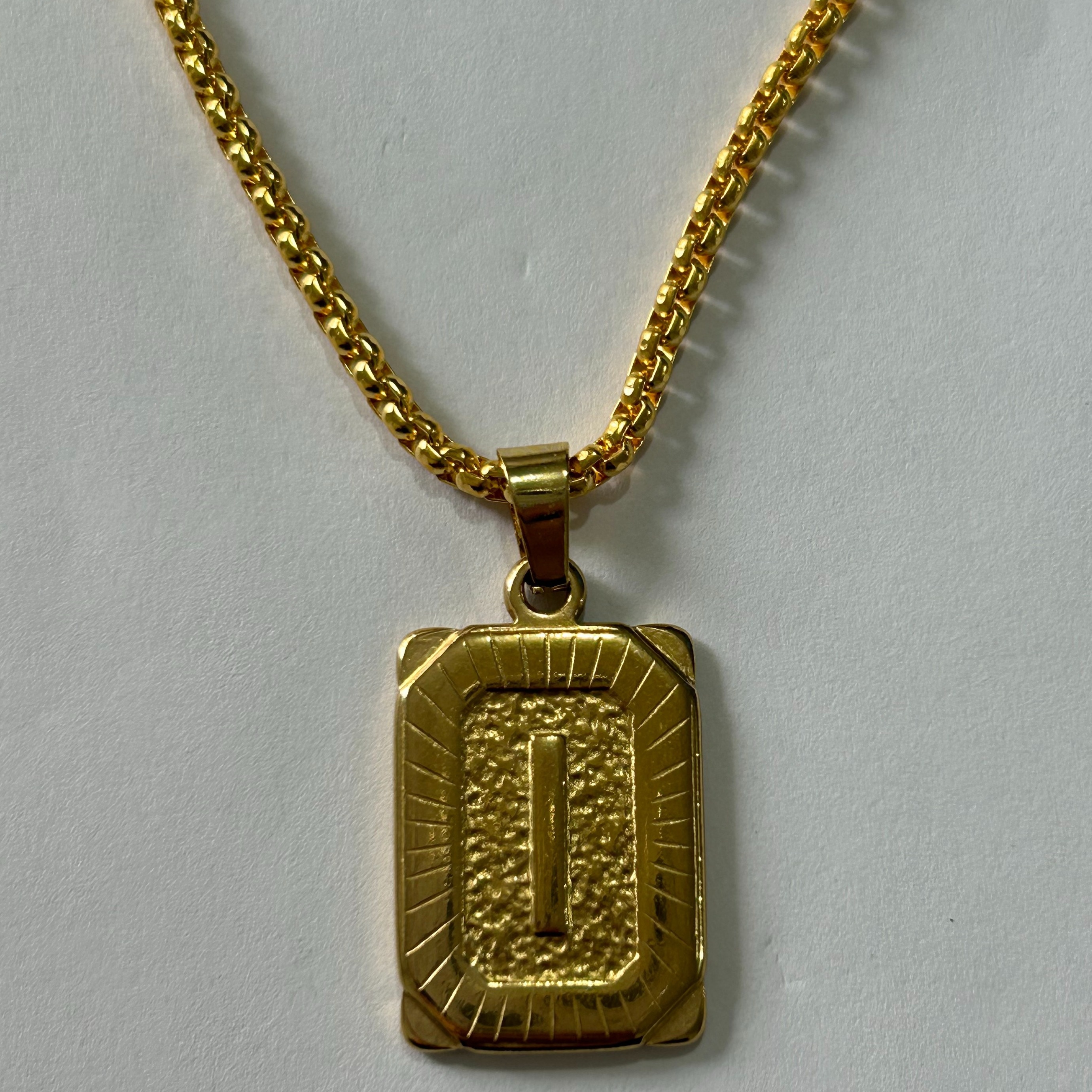 Initial Letter Pendant Necklace Name Necklace 18k Plated A Z - Temu ...