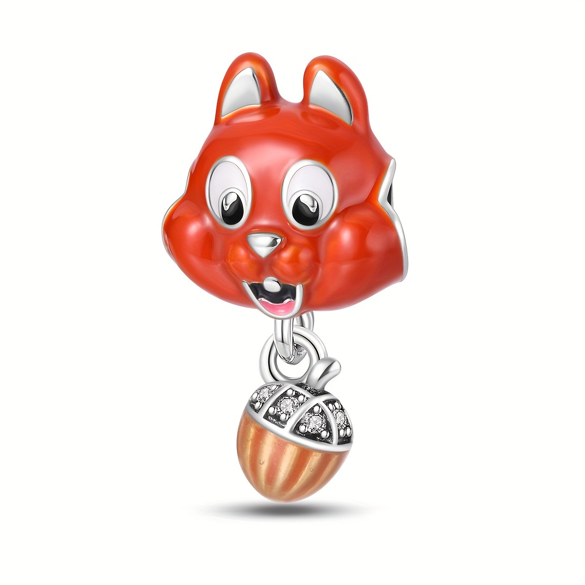 Pumpkin Squirrel Leaf Etc Shaped Charm Pendant Inlaid Shiny - Temu ...