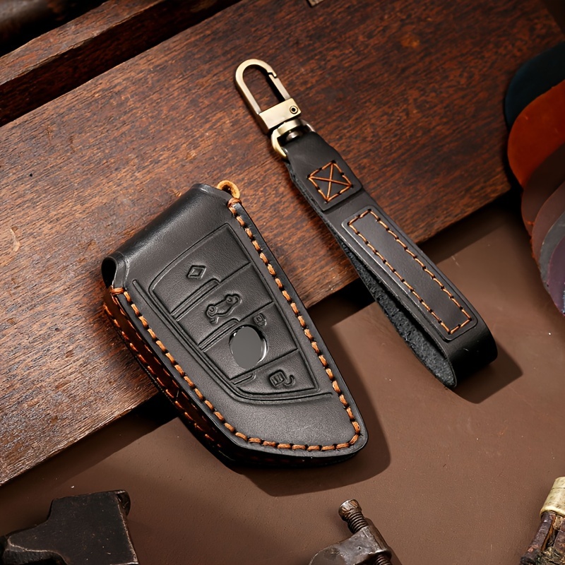 Suitable Key Cover High end Pure Handmade Faux Leather - Temu Canada