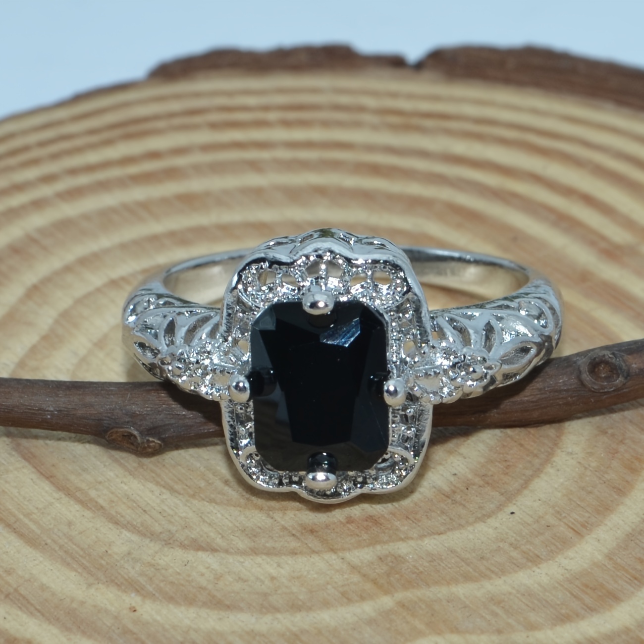 Vintage Promise Rings Inlaid Waterish Gemstone In - Temu United Kingdom