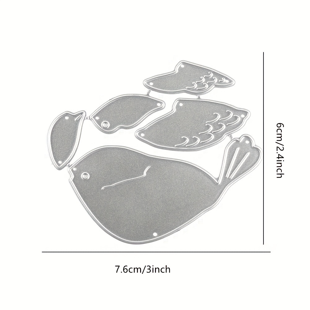 Bird Cutting Dies Diy Scrapbooking Album Card Making - Temu