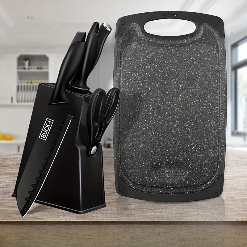 Black Edge Knife Kitchen Supplies Kitchen Knife Serving - Temu Canada