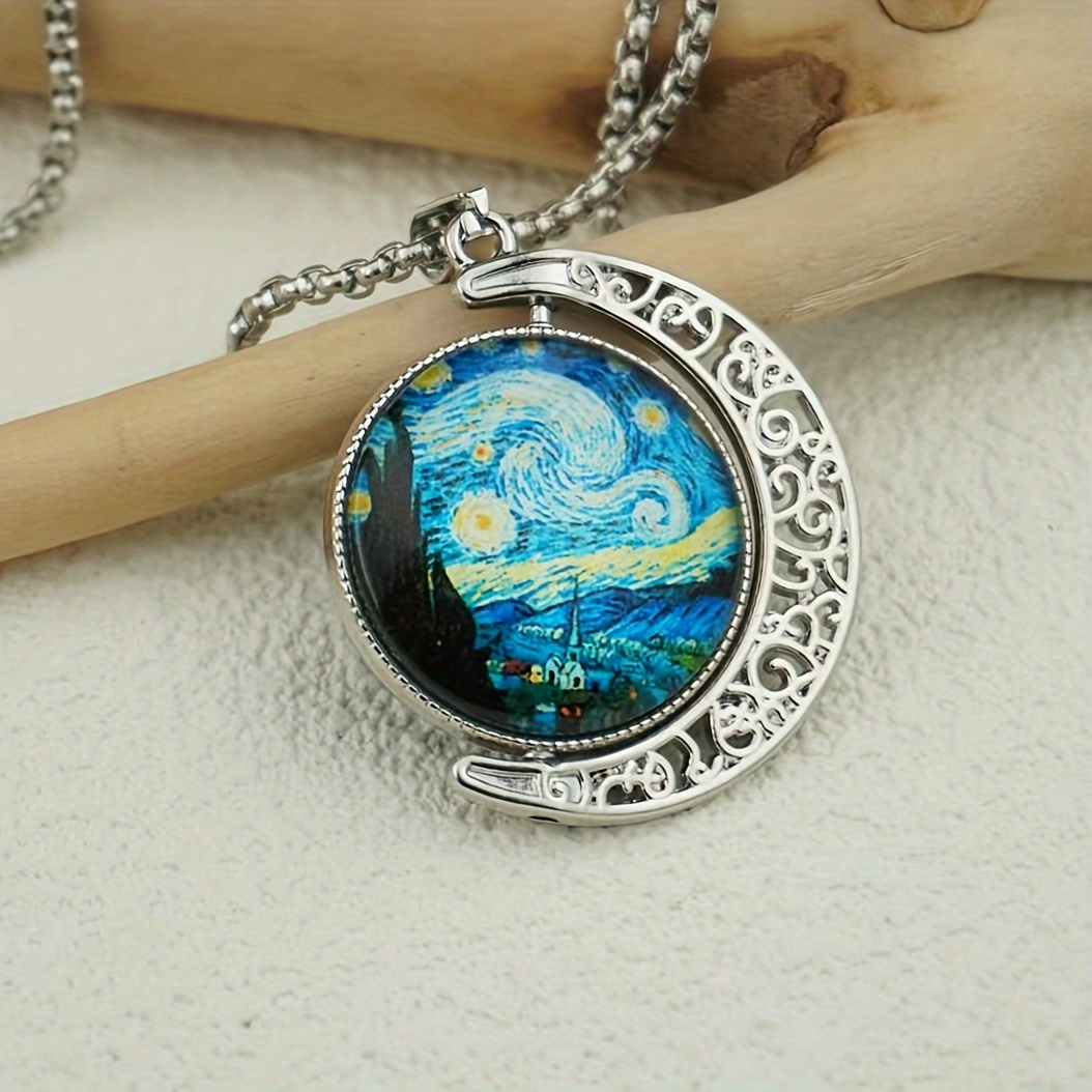 Double sided Rotating Earth Pendent Necklace Fashion Earth - Temu ...