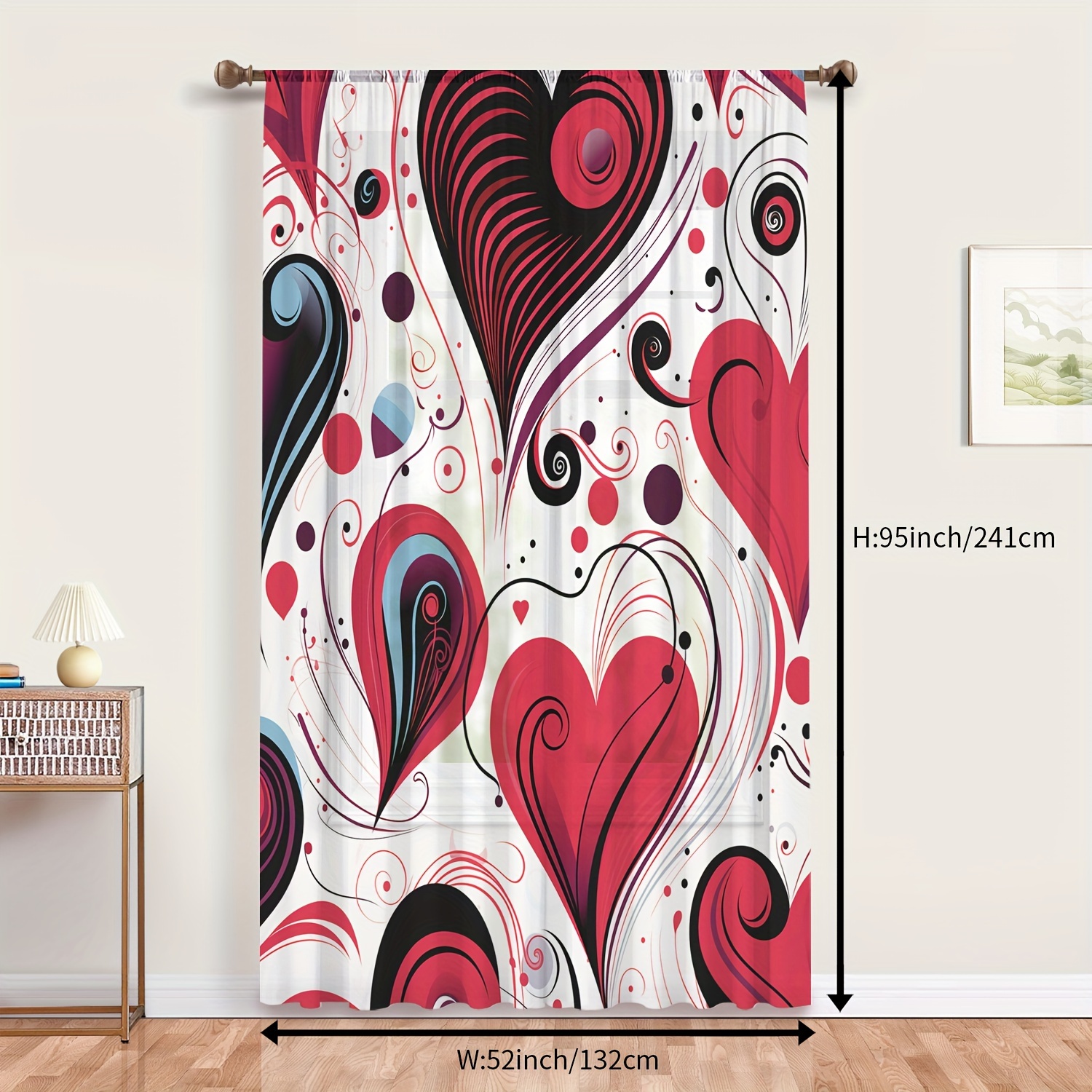 1pc Window Yarn Curtain Living Room Bedroom Restaurant - Temu United ...