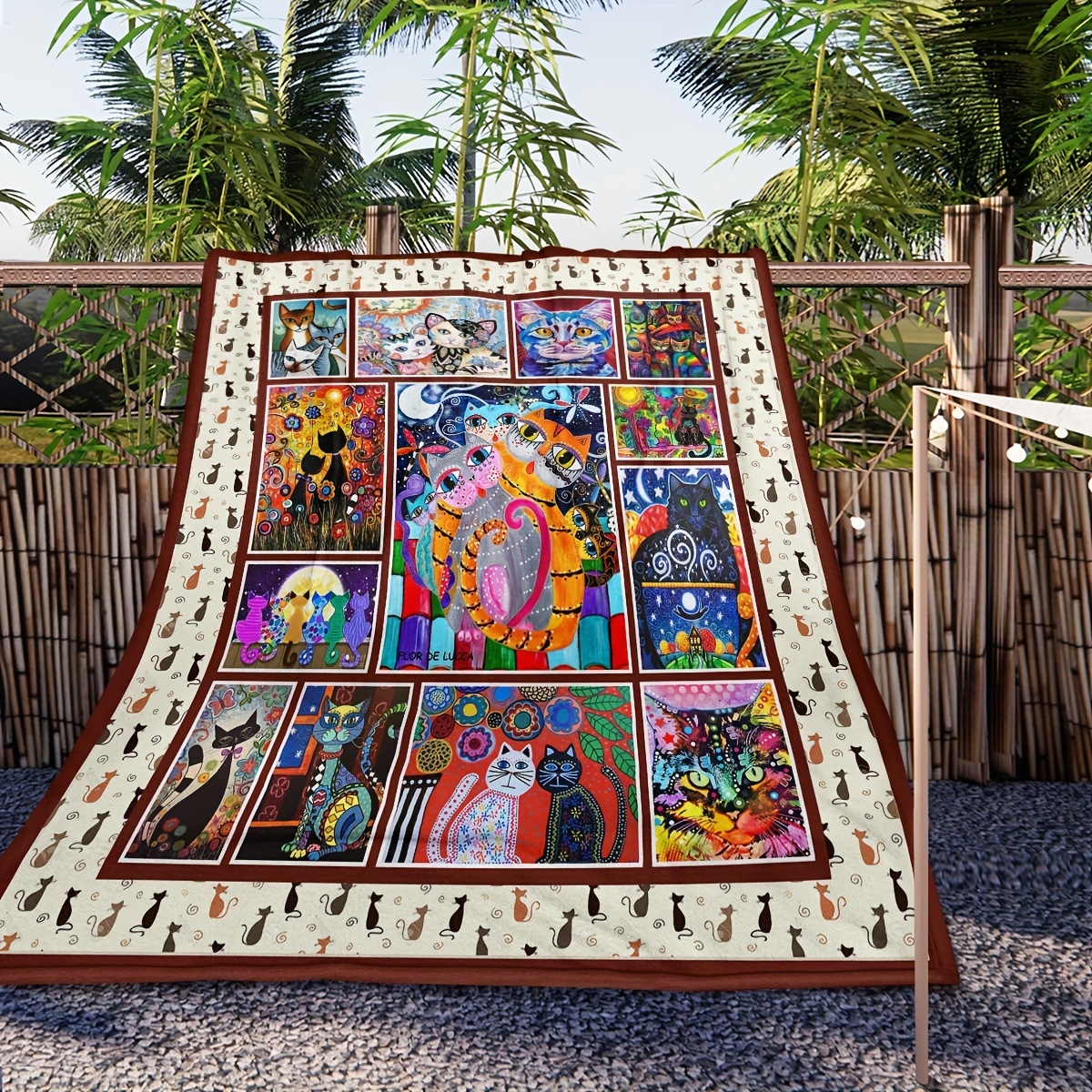 Flannel Blanket Digital Print Floral Blanket E sports - Temu Ireland