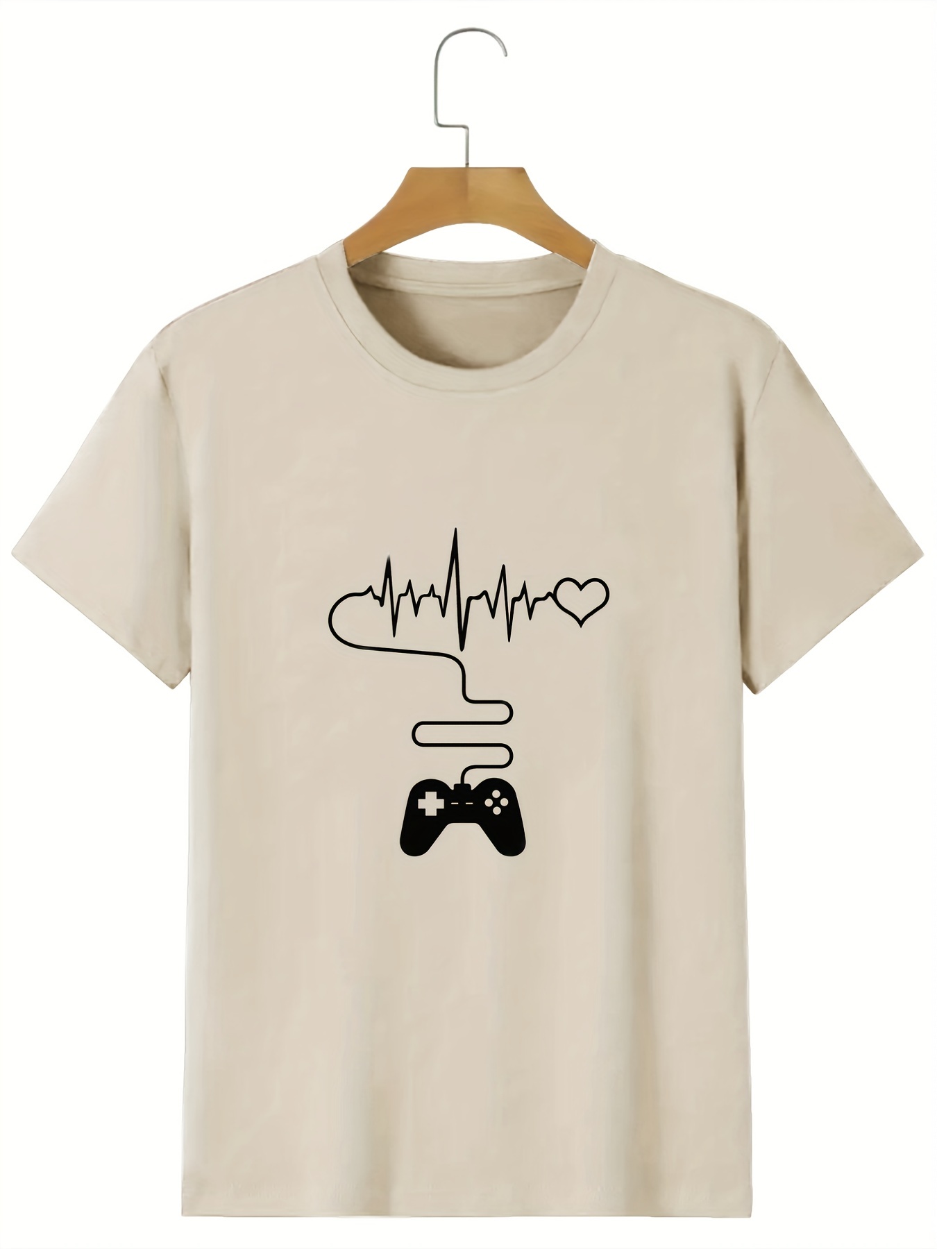 Game Graphic Print Men's Casual Round Neck T shirt Trendy - Temu Australia