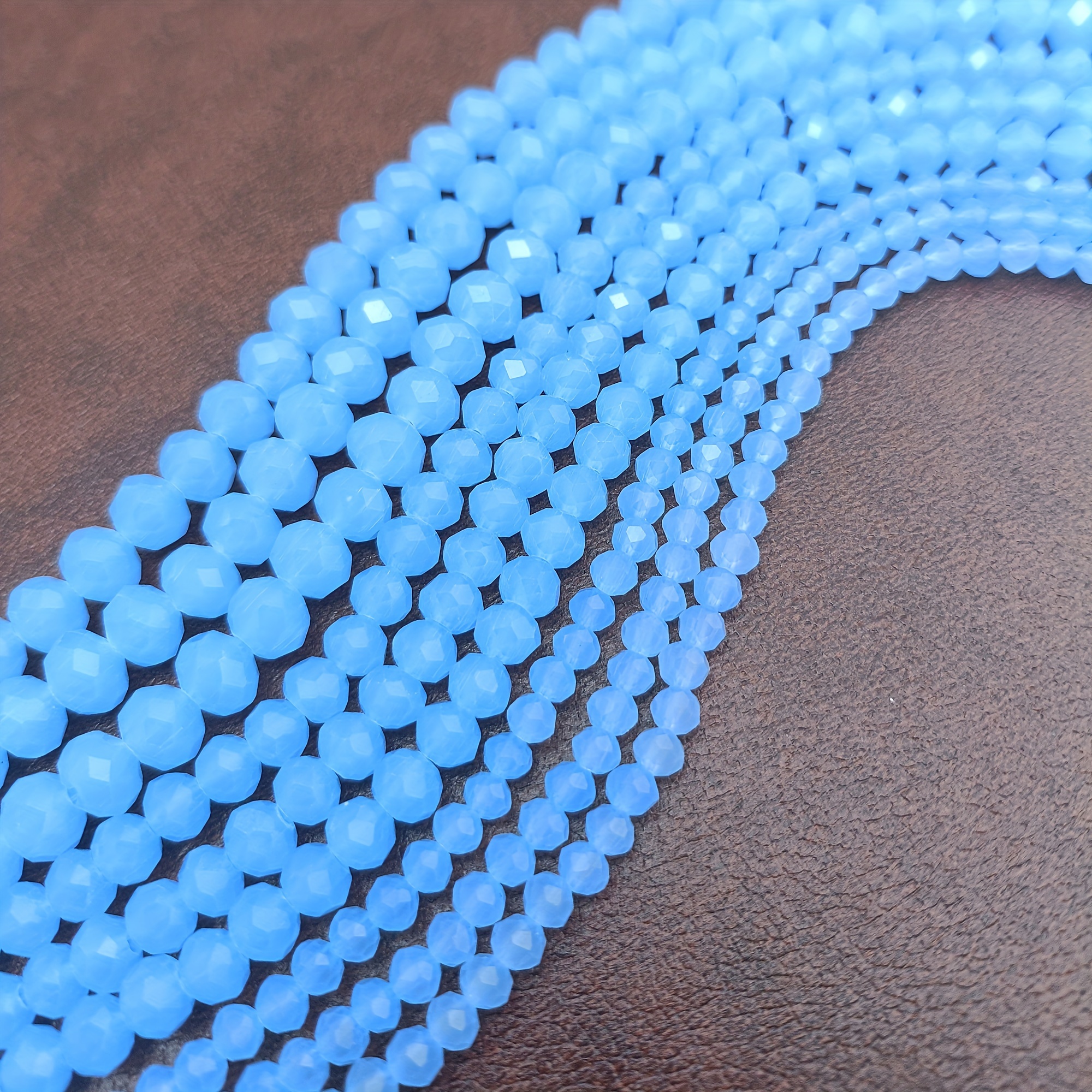 Blue Artificial Crystal Spacer Loose Beads Diy - Temu Canada