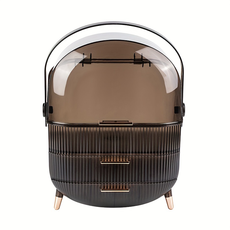 Plastic Cosmetic Storage Box Dustproof Desktop Makeup Box - Temu United ...