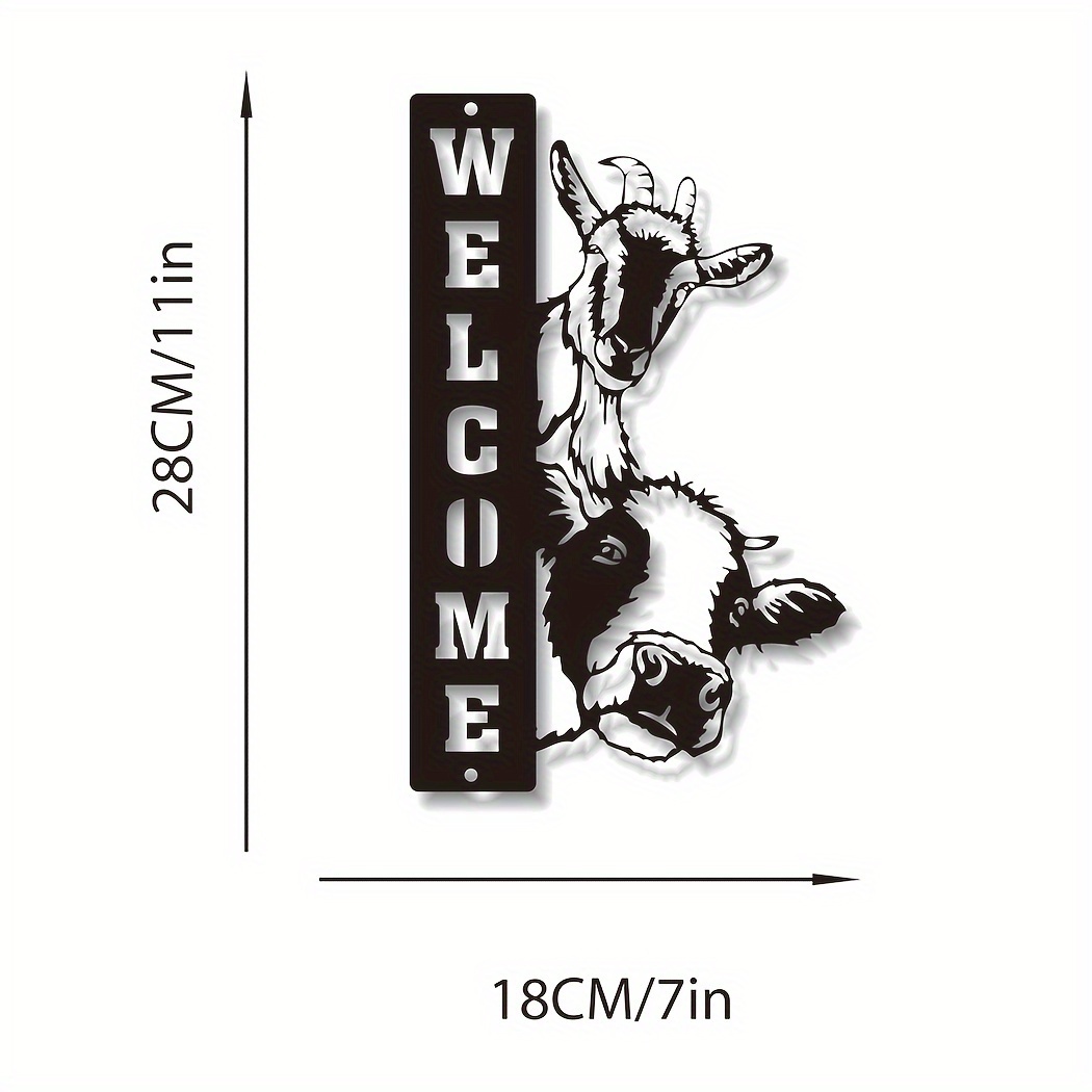 Decorative Signs Plaques Farm House Sign Cow Sheep Sign - Temu
