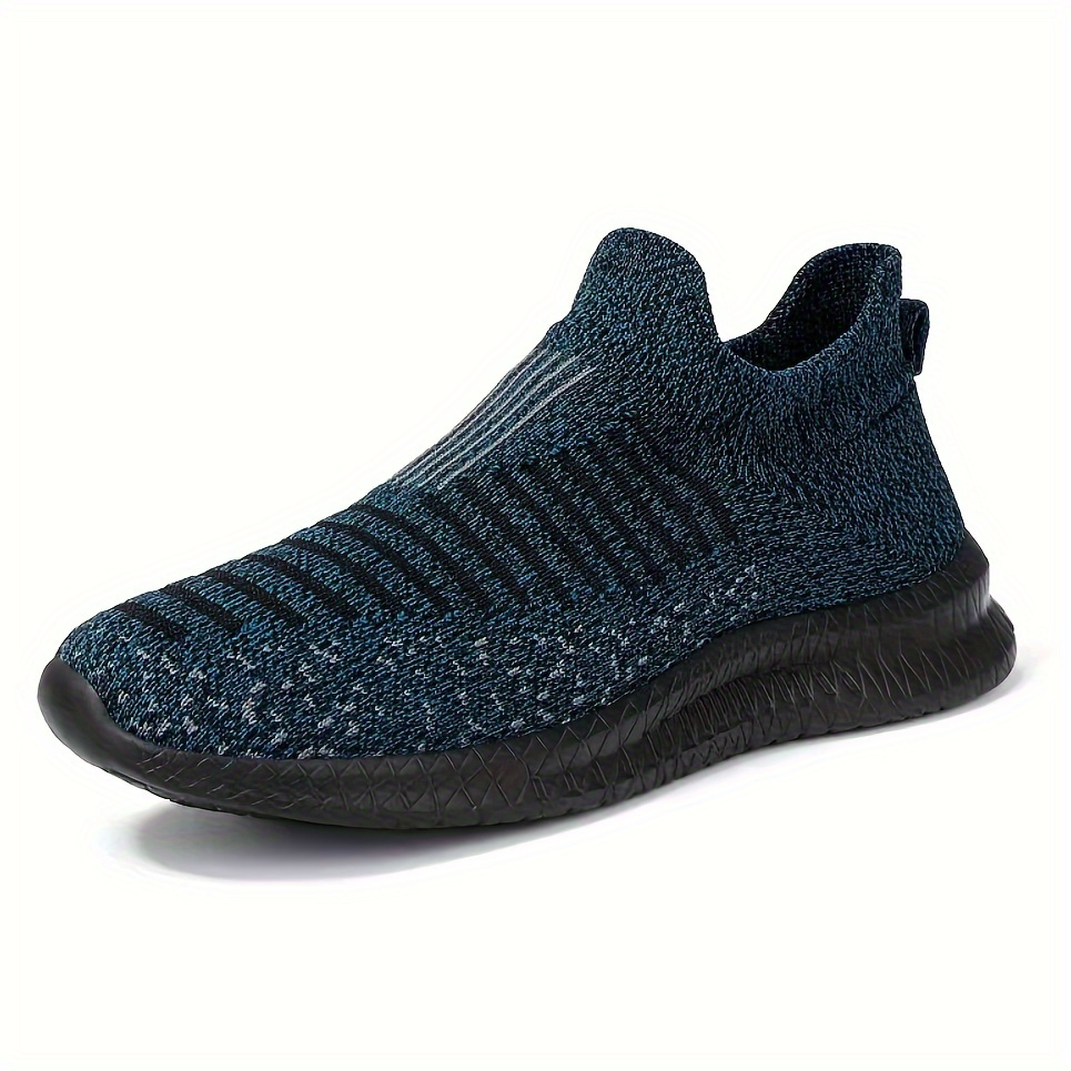Slip Sock Shoes Plus Size Men s Trendy Woven Knit Breathable - Temu Canada