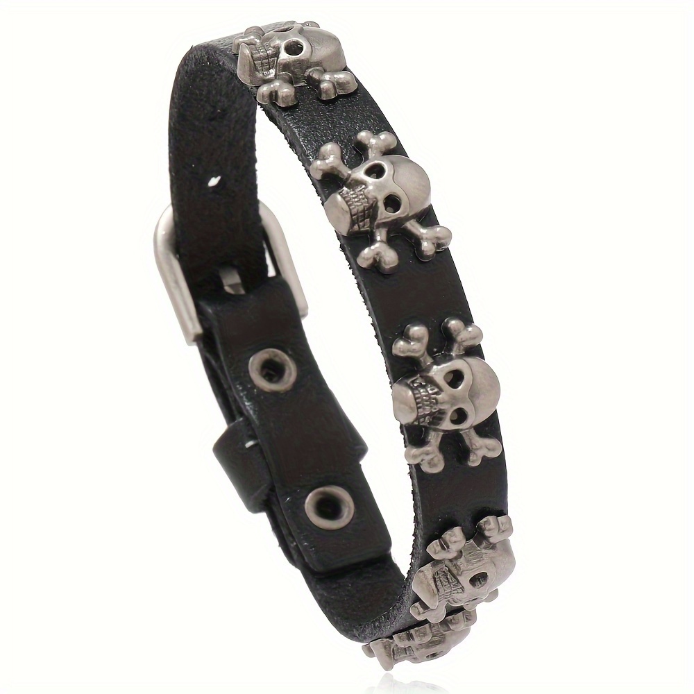 Cowhide Bracelet Men's Accessories Trendy Versatile Hand - Temu United ...