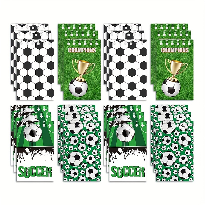 Soccer Mini Notebook Small Spiral Pocket Notepads Party - Temu Australia