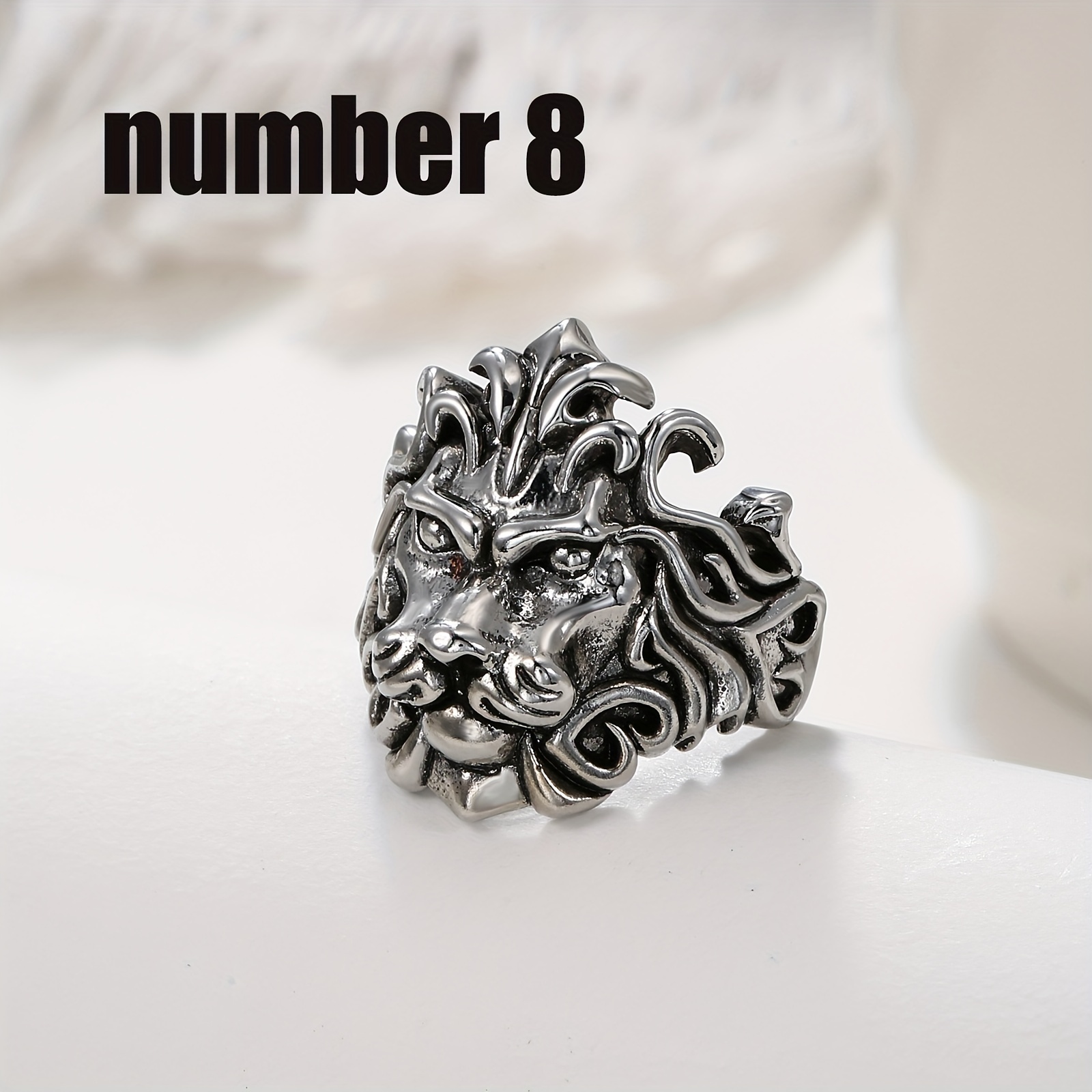 Gothic Lion King Ring Vintage Copper Lion Ring Animal Rings - Temu ...