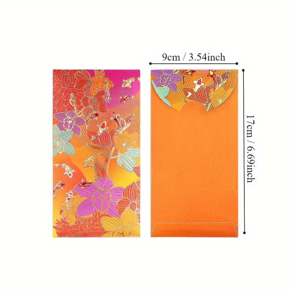 12pcs Hot Stamping Red Envelopes Three Dimensional Fun Christmas New ...