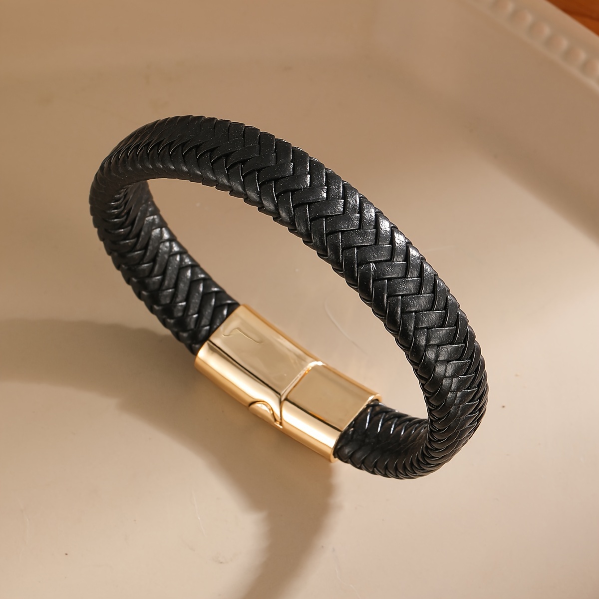 bracelet en cuir pu style rétro punk hip hop hommes - Temu France