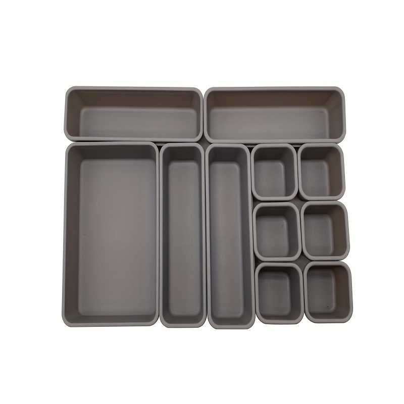 Desk Drawer Organizer Storage Bins Interlocking Shallow - Temu United ...