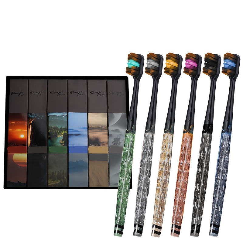 Zahnbürste Feiner Seide Weiches Haar Bunter Kristallgriff - Temu Germany