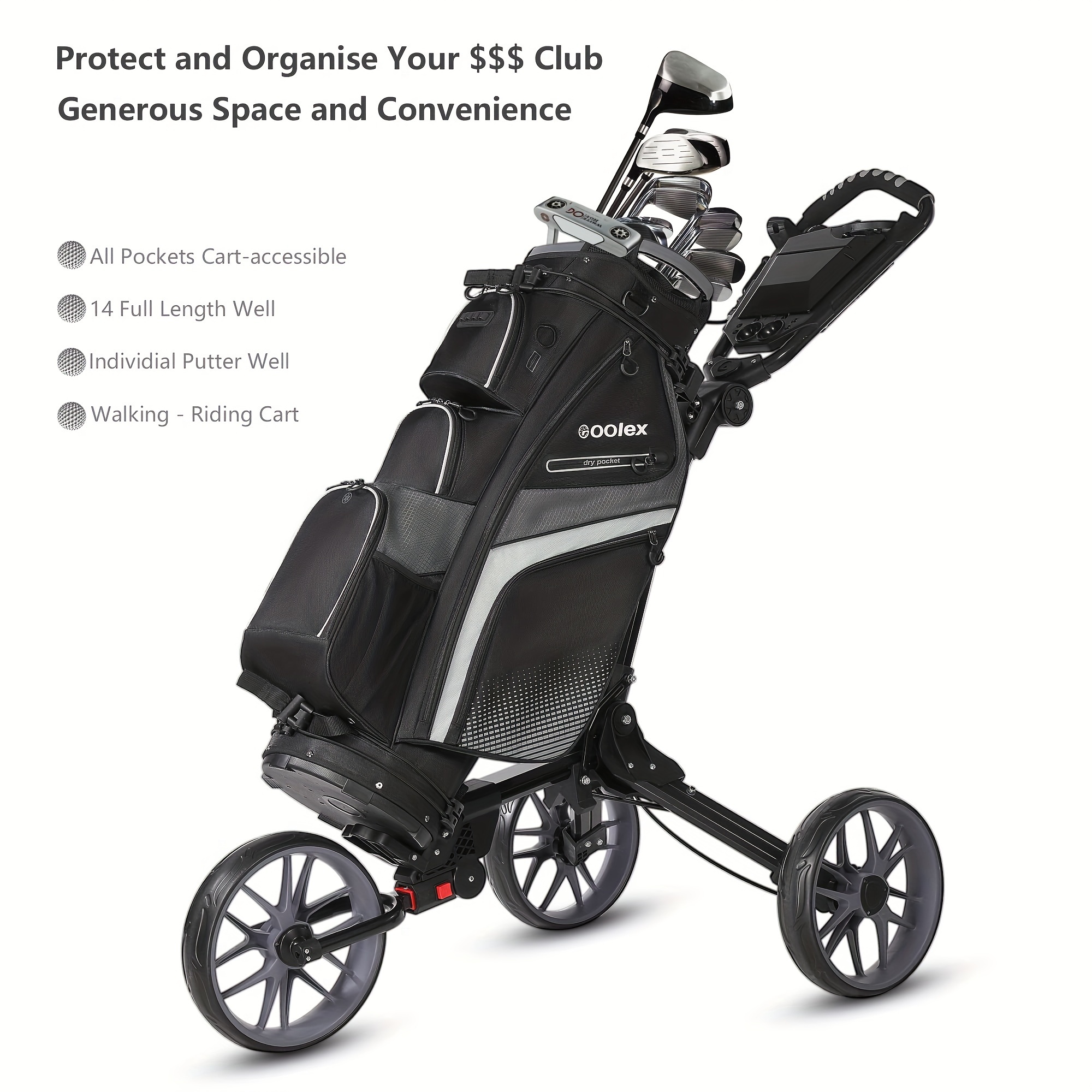 Golf Cart Bag Golf Club Bag Golf Accessories - Temu United Kingdom
