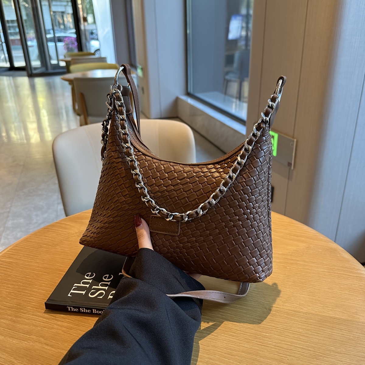 Fashion Woven Crossbody Bag Trendy Shoulder Tote Bag Women's - Temu ...