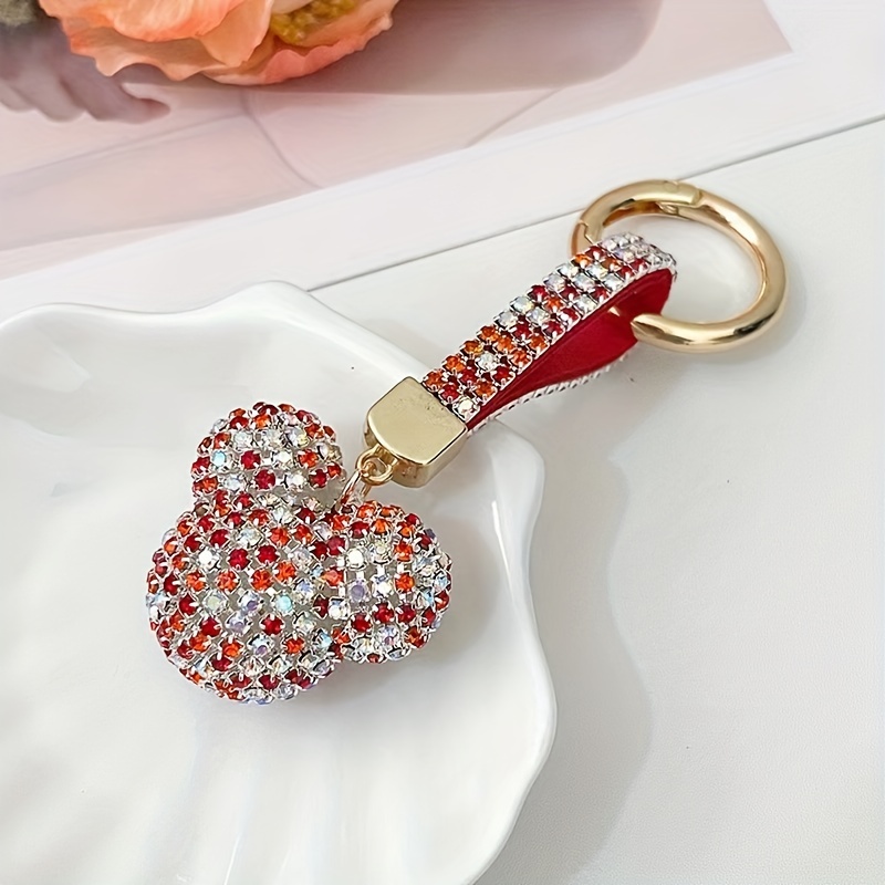 New Diamond Inlaid Cute Keychain Super Cute Bag Small - Temu United Kingdom