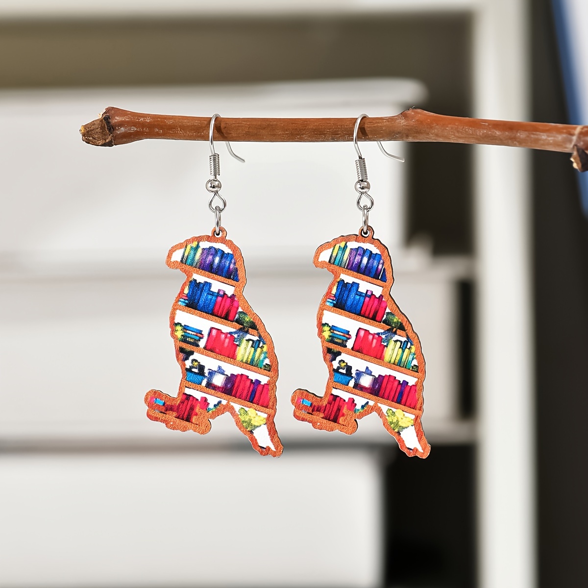 Multicolor Bookshelf Squirrel Bird Calf Round Shape Dangle - Temu ...