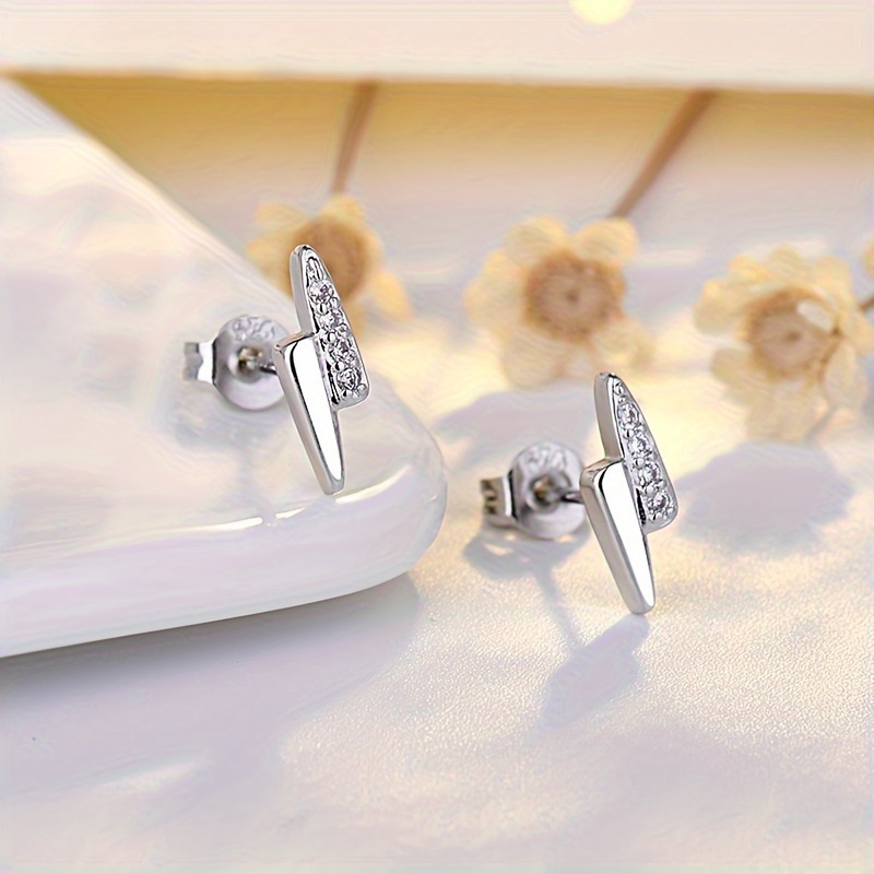 1 Paar Strass Blitz Ohrstecker Niedliche Mini ohrringe - Temu Austria