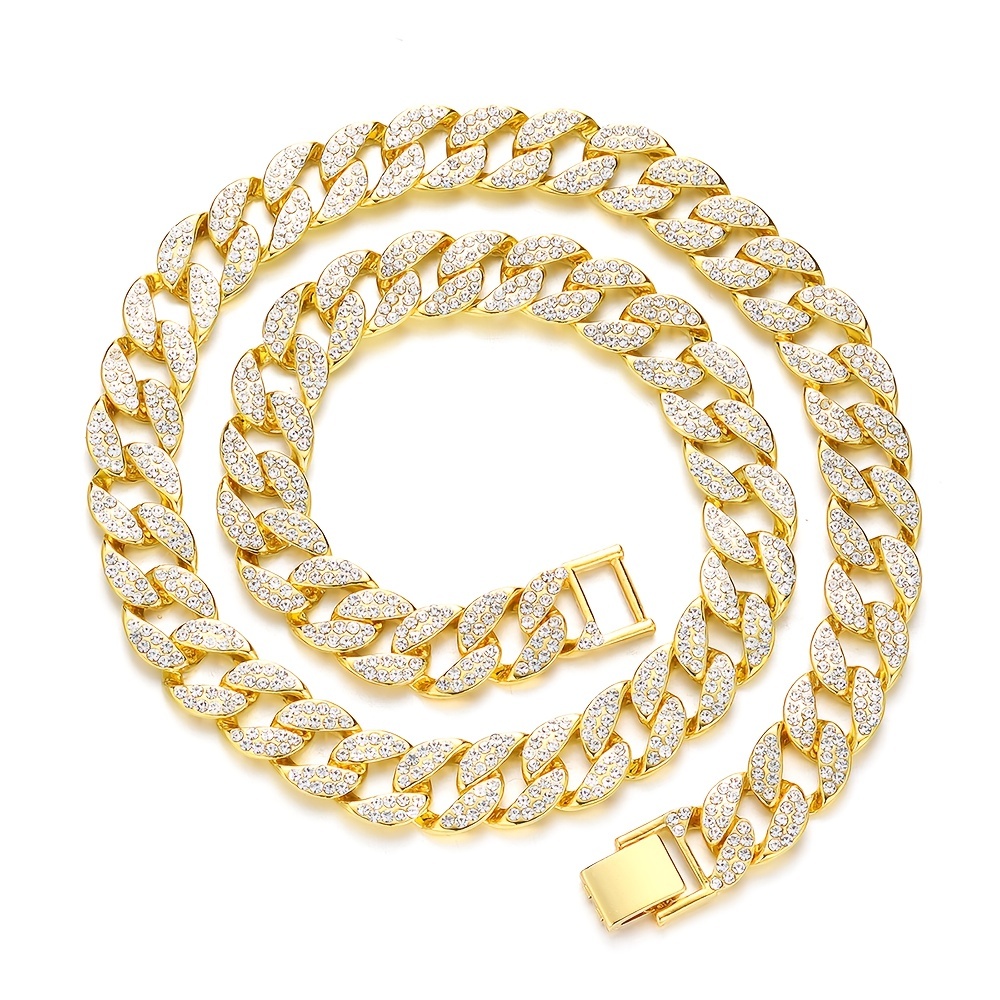 To My Dad Father's Day Gift, Classic Iced Out Cuban Chain For Men,hip ...