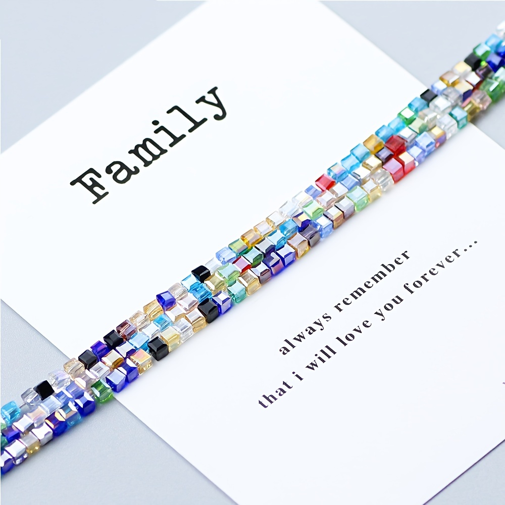 200 stk 2 mm kubisk ab farvet perler diy armbånd - Temu Denmark