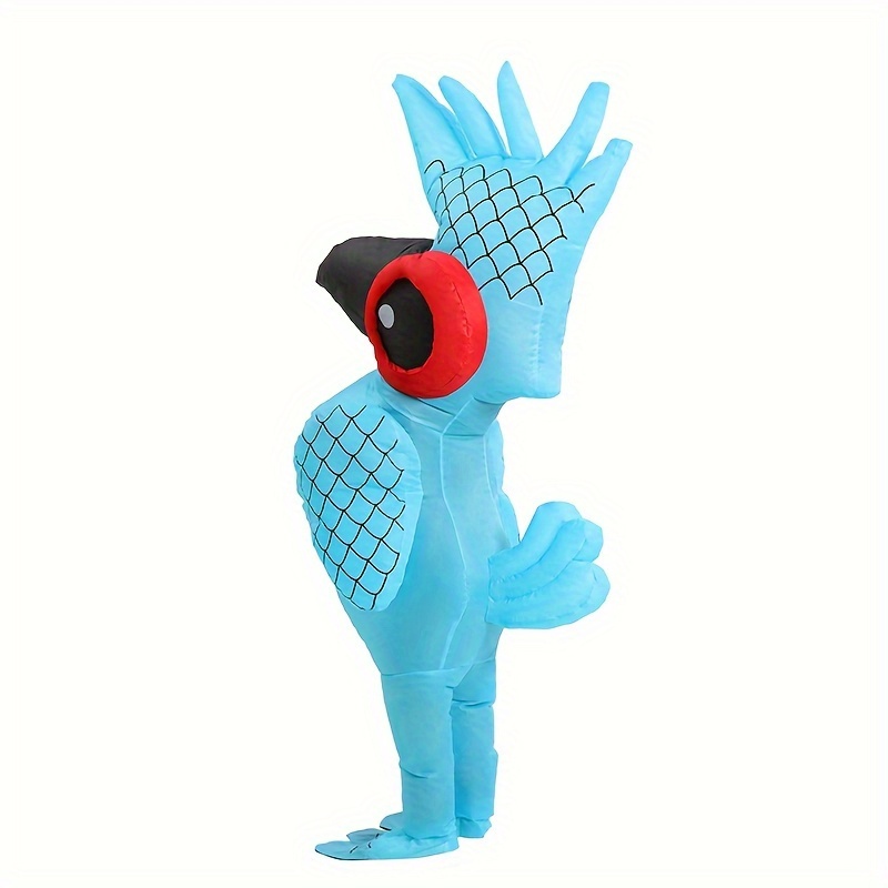 Halloween Cartoon Cosplay Inflatable Suit Cute Blue Parrot - Temu