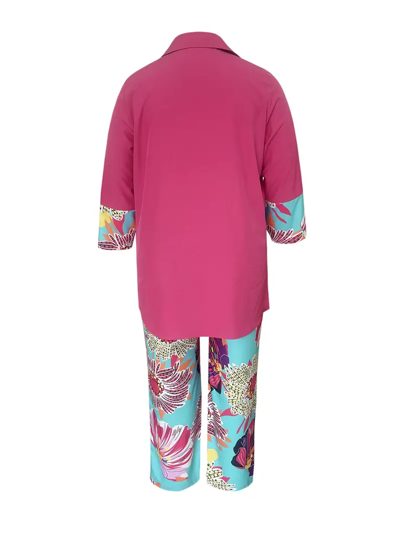 Plus Size Casual Outfits Two Piece Set Womens Plus Temu