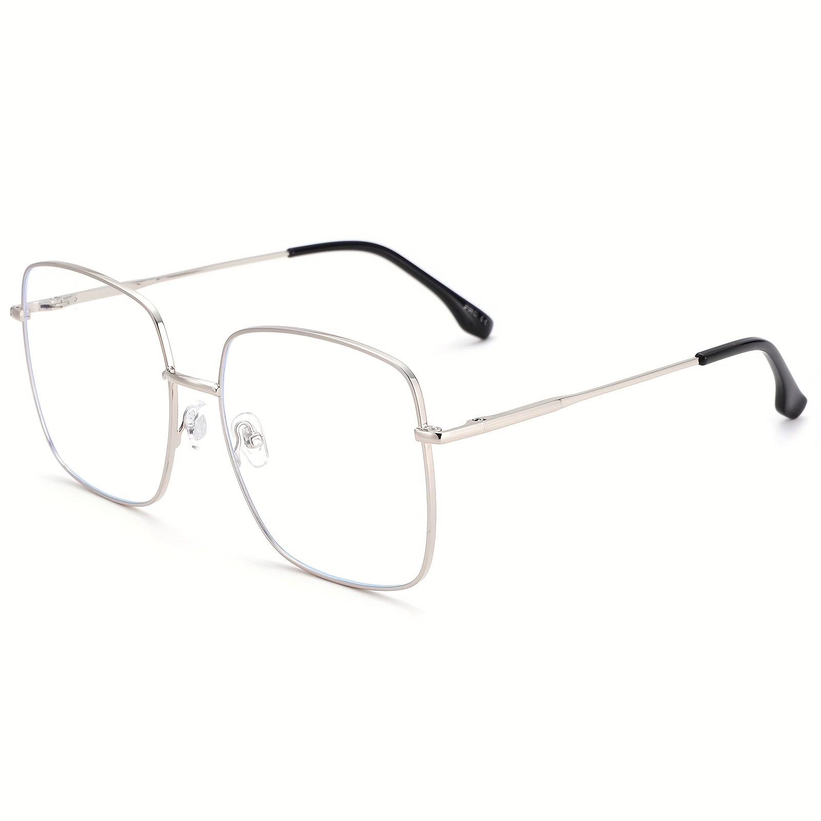 Blue Light Blocking Glasses Oversized Square Frame Clear - Temu United ...