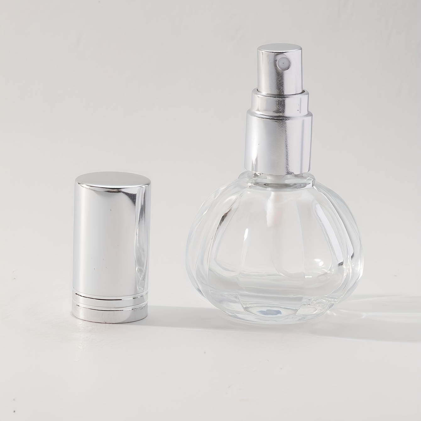 Flat Round Glass Perfume Atomizer Spray Bottle Empty - Temu