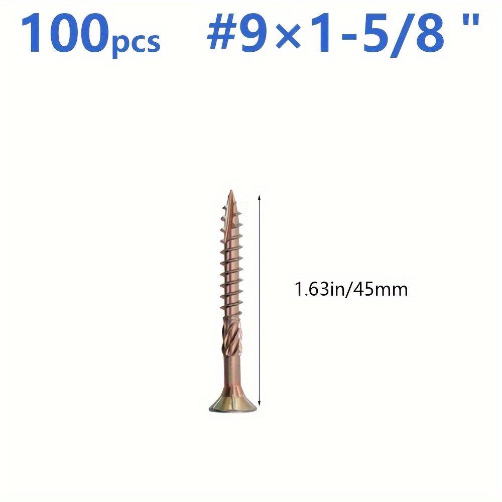 70pcs Boxed #9#10 Self Drilling Screws Deck Screws Color - Temu United ...