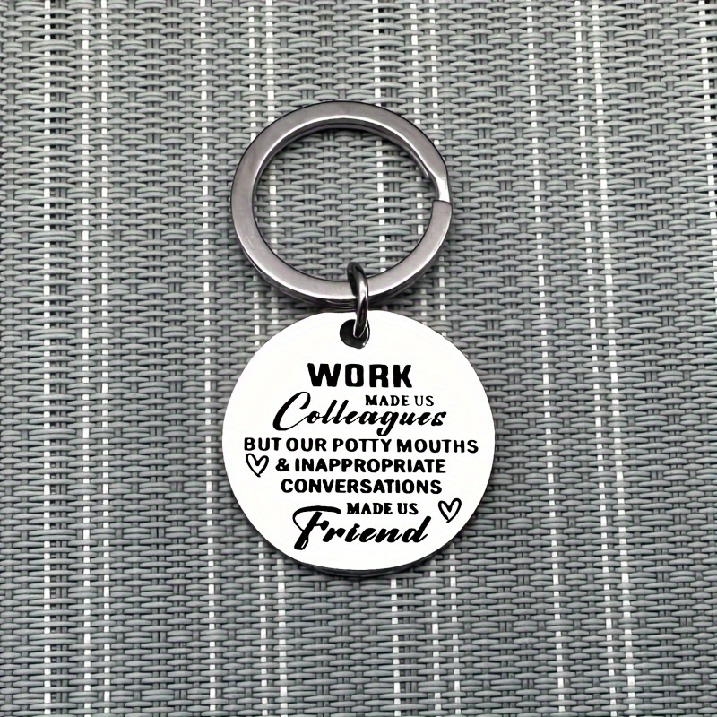 1pc Friendship Stainless Steel Keychain A Keychain Gift For Good ...