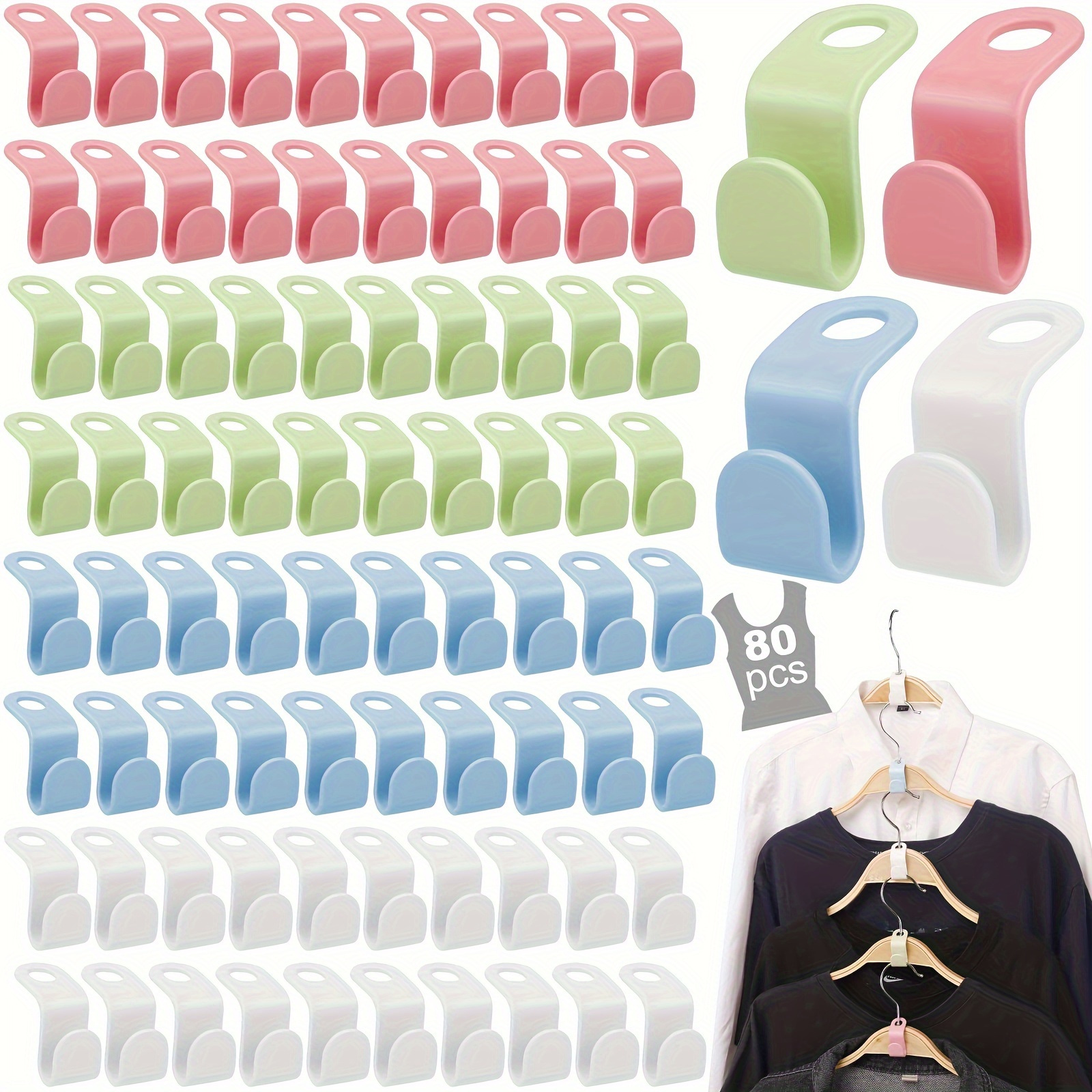 Clothes Hanger Connector Hooks 4 Colors Heavy Duty Cascading - Temu ...
