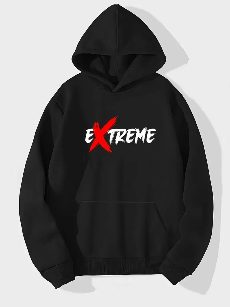 Extreme Print Mens Graphic Hoodie Comfy Stretch Trendy Temu Norway