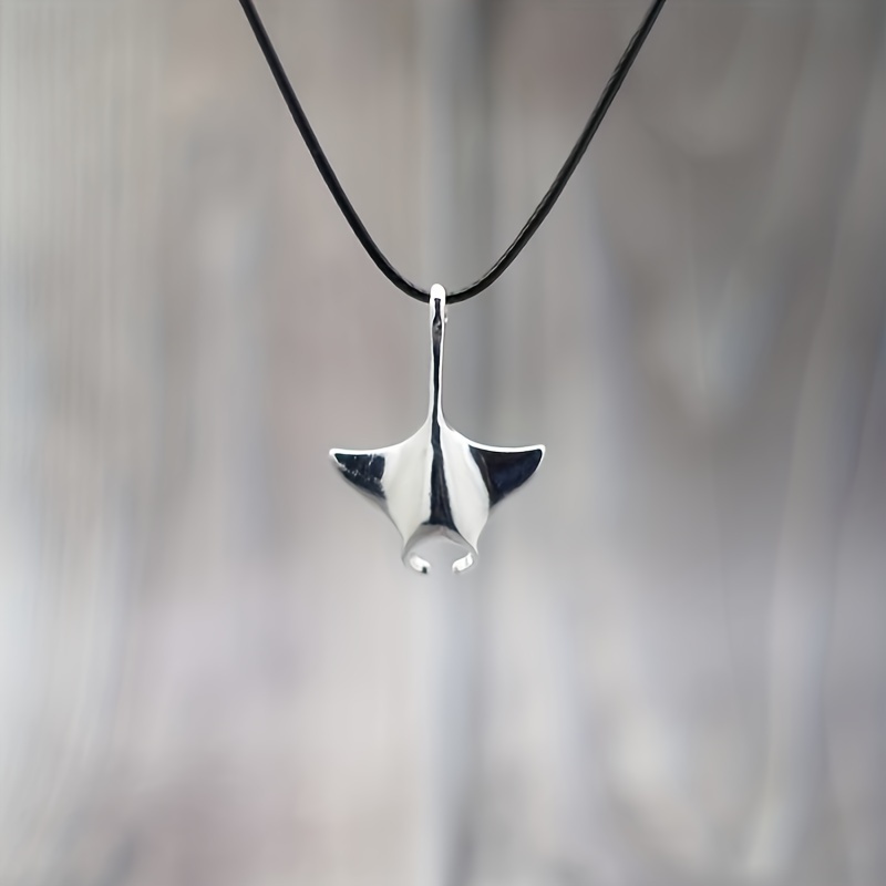 Manta Fish Necklace Marine Animal Men Women Couple Pendant - Temu ...