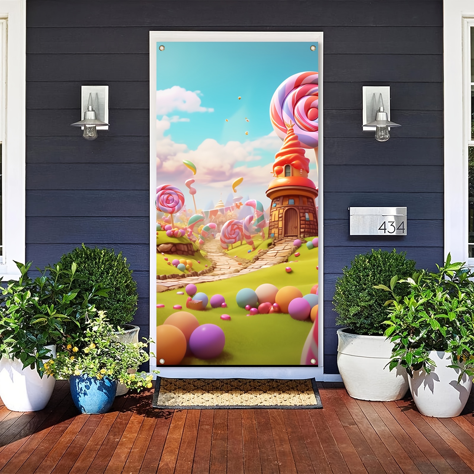 2d door banner theme door banner set cartoon - Temu Australia