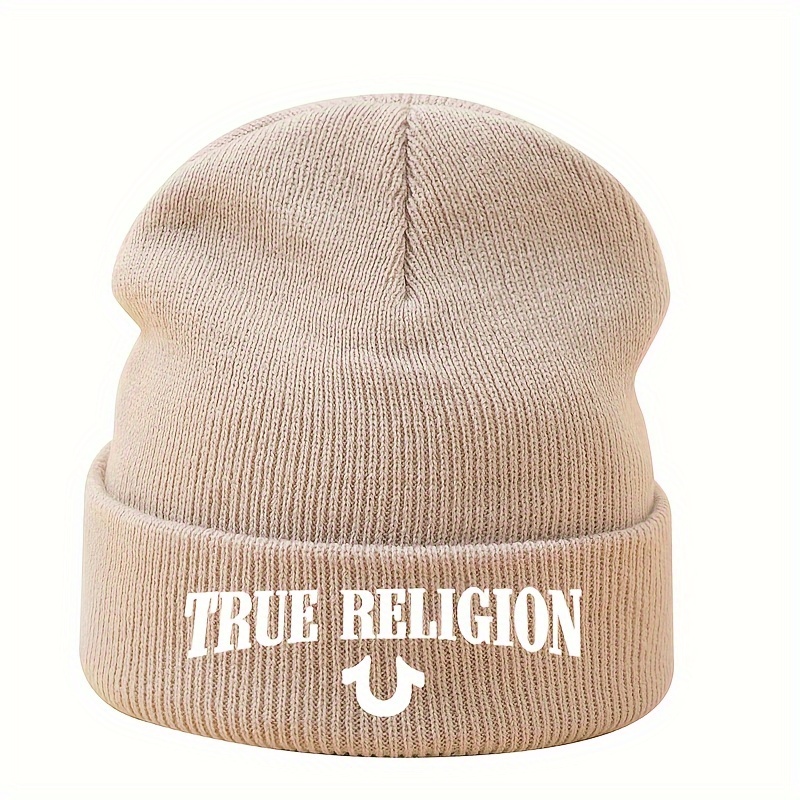 1pc Unisex Embroidered Letter Knitted Hat For Outdoor Ski Party | Shop ...