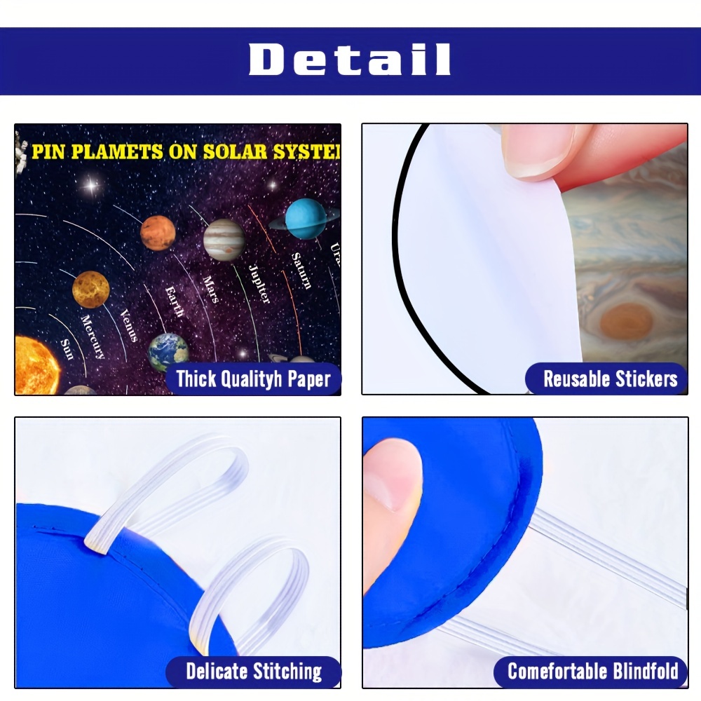 Solar System Party Game Pinning Planets On Orbits Outer Cognition Party ...