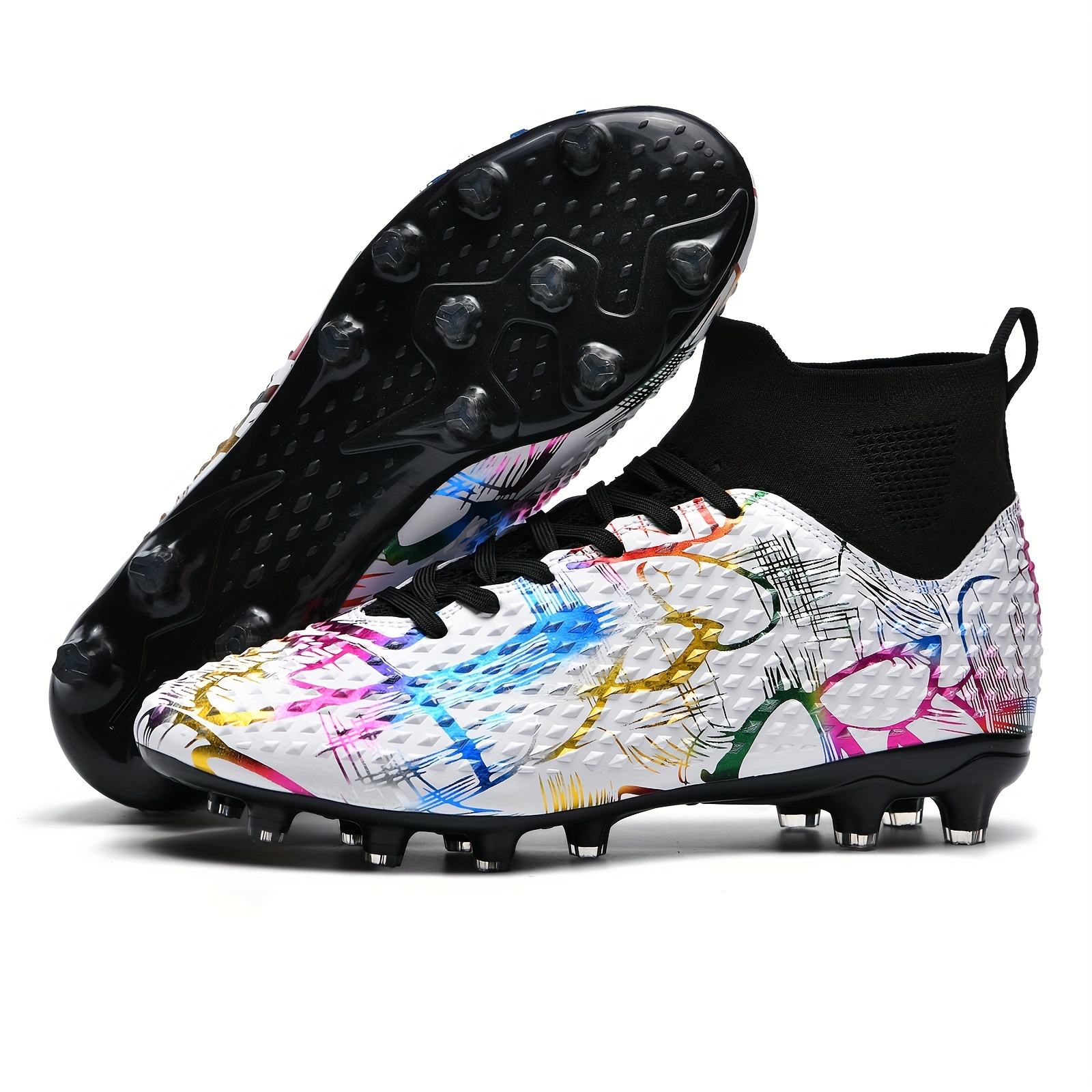 Tacos Fútbol Antideslizantes Caña Alta Niño Púas Botines - Temu Mexico